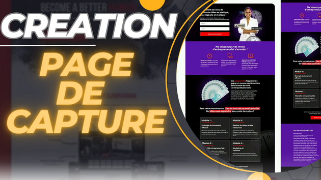 Je vais concevoir votre page de capture ou landing page système.io par ...