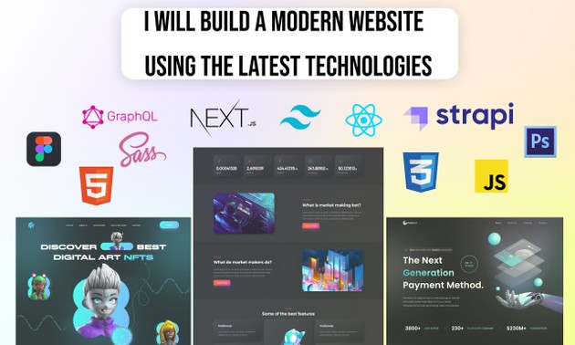 I Will Build Your Website With Modern Technologies Reactjs Nextjs Tailwindcss And More By