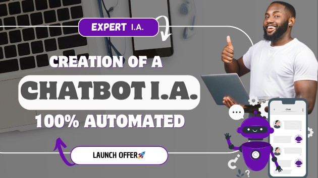 I will create a 100% automated AI chatbot by Donatien_wpweb