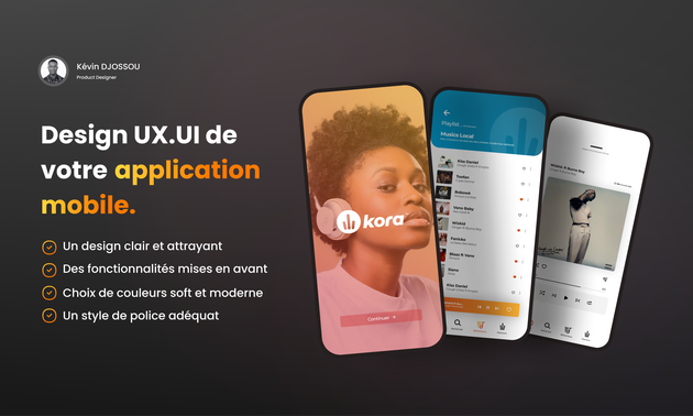 Je vais concevoir la maquette de votre application mobile par KevinDJOSSOU