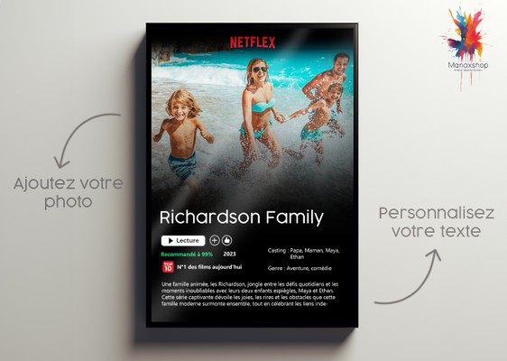Je vais créer une affiche Netflix personnalisée par Manax