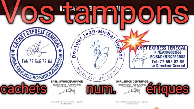 Je vais créer pour vous un cachet, tampon numérique par herveah