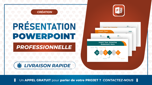 Je vais créer/ améliorer le design de votre présentation PowerPoint par ...