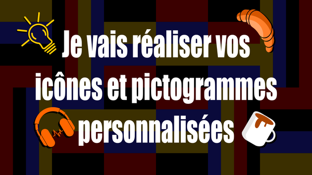 Je vais créer vos icônes et pictogrammes personnalisés par Tef_Graphiste