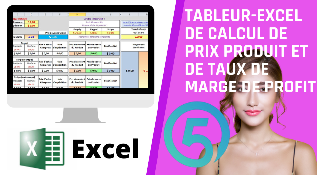 Je vais vous fournir un tableur-Excel de calcul de prix produit et taux ...