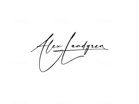 Je vais créer un logo de style signature manuscrite par ecomherry