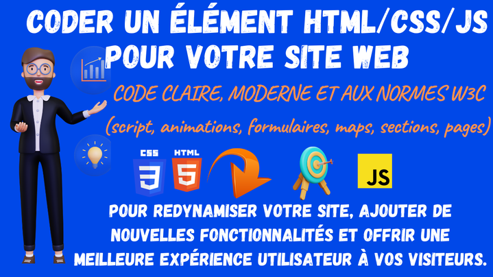 Je Vais Coder Développer Un élément Ou Script Html Css Js Php Mysql 6696