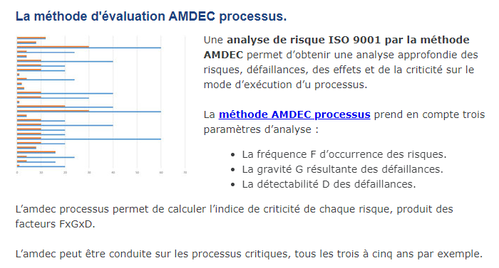 Je vais faire une analyse des risques selon l'outil AMDEC ou SWOT par chaali
