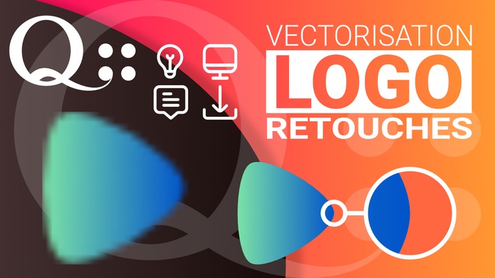 Je vais vectoriser votre modèle de logo par QDesign