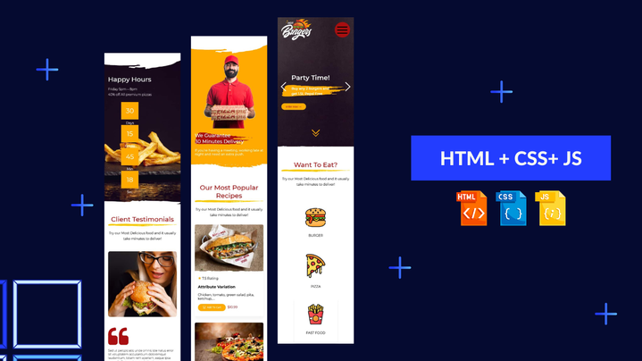 Je vais convertir votre maquette Figma/image en un site web avec du HTML, CSS, JS ou Tailwind ...