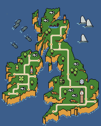 I will draw a mario style map in pixel art by Vincent_Lacroix