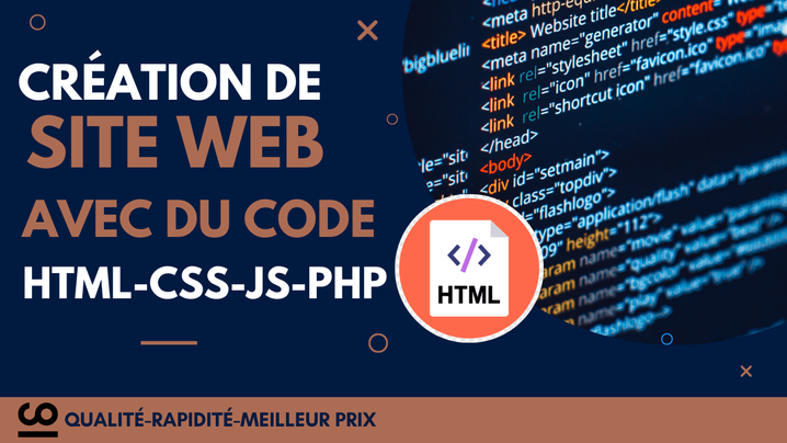 Je Vais Développer Votre Site Web Avec Du Code Htmlcssphpjavascript
