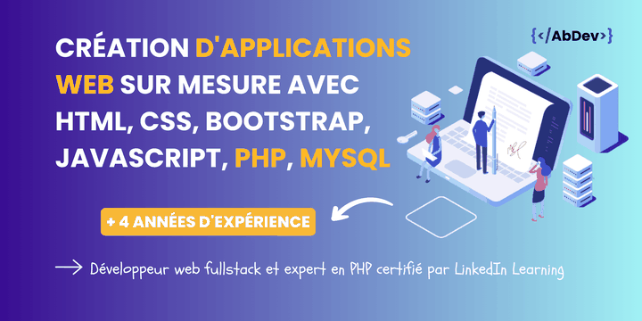 Je vais être votre développeur web et créer votre application web par ...