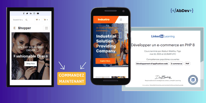 Je vais être votre développeur web et créer votre application web par AbDev_Freelance