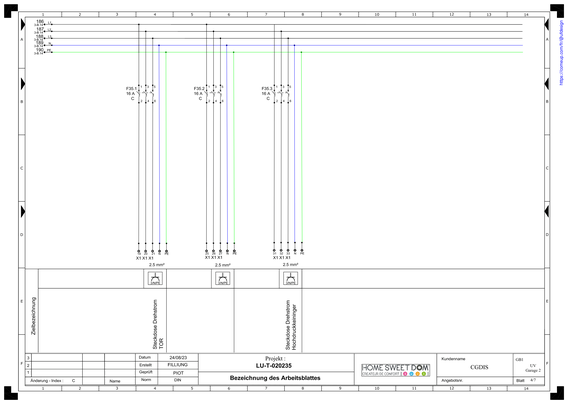 Je vais reproduire votre schéma électrique unifilaire ou multifilaire ...