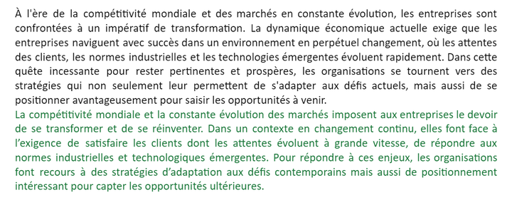 Je vais reformuler et réécrire vos textes par Wilenock