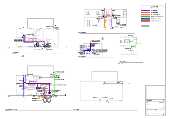 Je vais réaliser votre plan CVC ou plomberie ou élécricité de votre ...