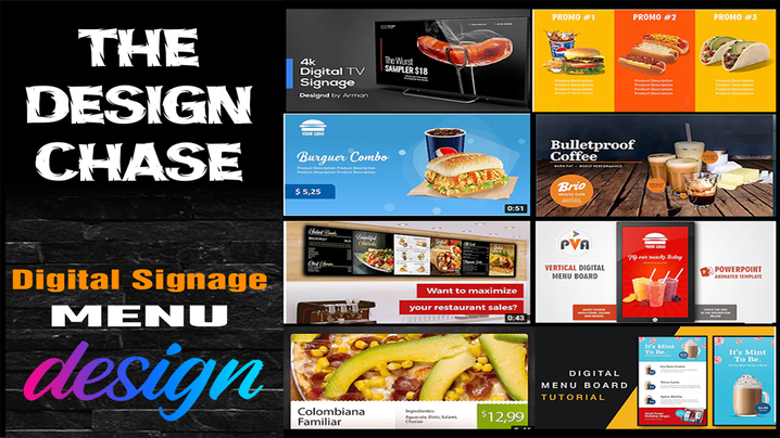 I will design digital menu boards for TVs: Dynamic/Static menus for ...