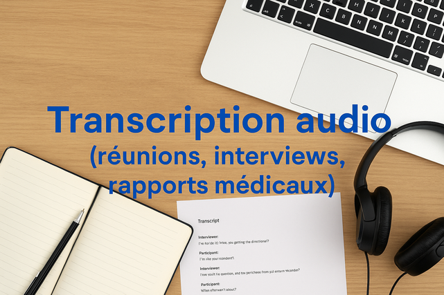 Je vais transcrire vos fichiers audio avec précision par SDiehr