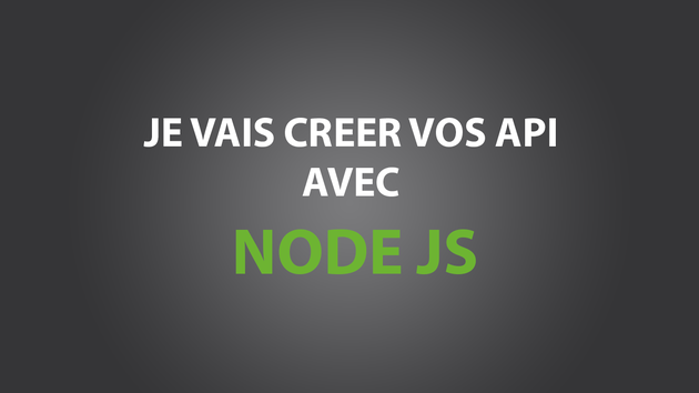 Je vais développer vos API avec NodeJS et mongoDB par AntsaJudicael