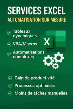 Je vais automatiser vos fichiers Excel grâce à des macros ou à des ...