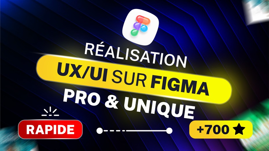 Je vais réaliser le design UX UI design sur Figma par ONDESIGN