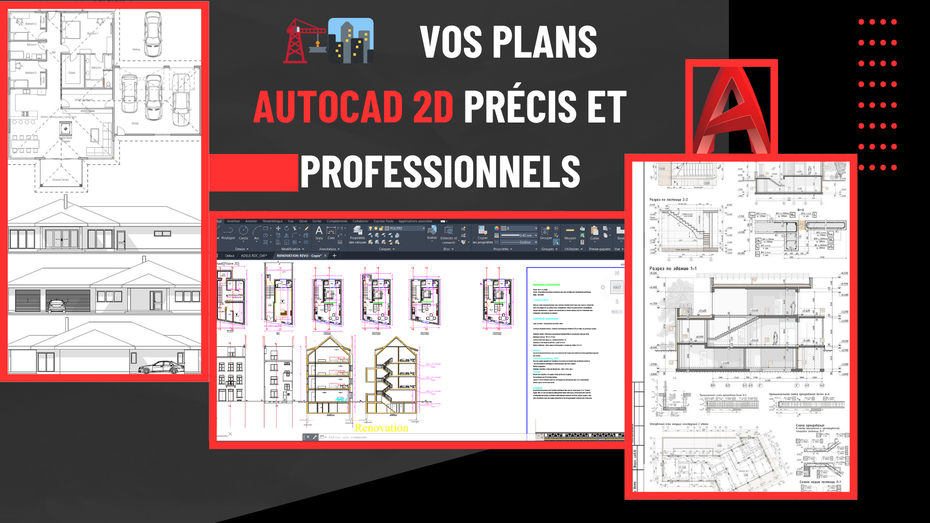 Je vais dessiner votre plan en 2D sur AutoCaD par CivitechLab_Claver