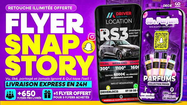 Je vais créer votre flyer story Snapchat de haute qualité par Deck_Studio