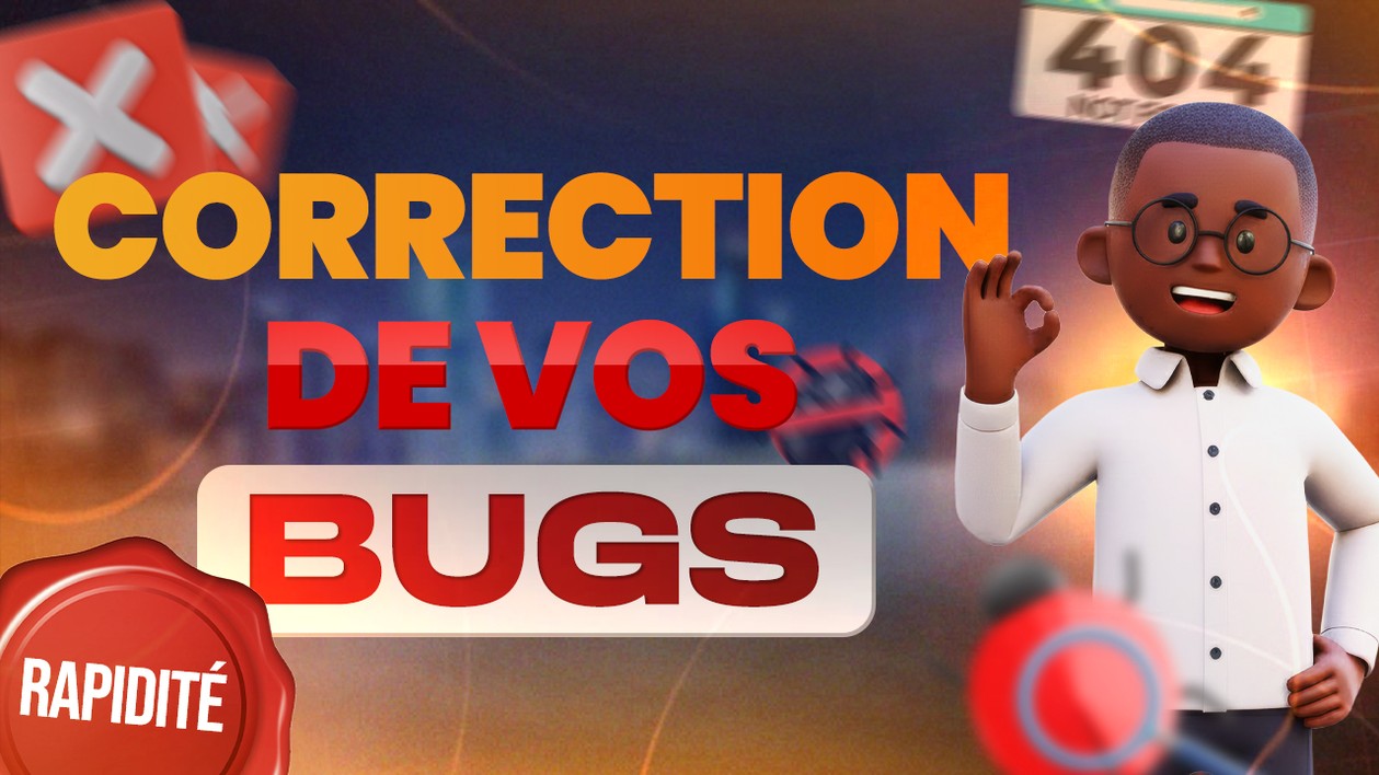 Je vais corriger ou réparer un bug sur votre site web par LoicDev