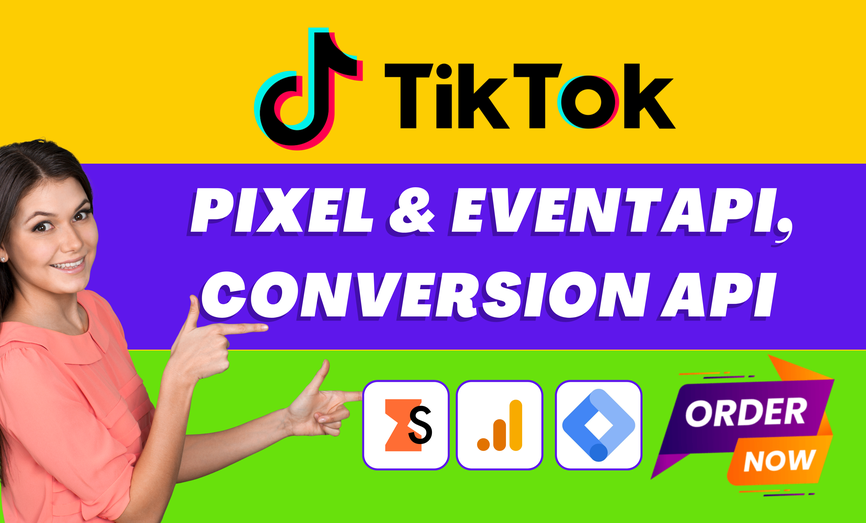 I will setup or fix tiktok pixel event API conversion API with GTM For ...
