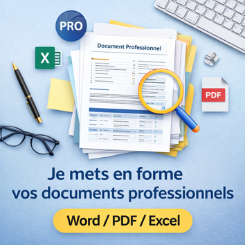 Je vais mettre en forme vos documents (Word / PDF / Excel) par CindyChevrel