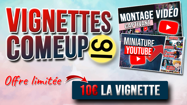 Je vais créer votre vignette / miniature ComeUp attractive par Surfall