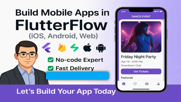 I will be Professional FlutterFlow App Developer. Fast, Scalable iOS ...