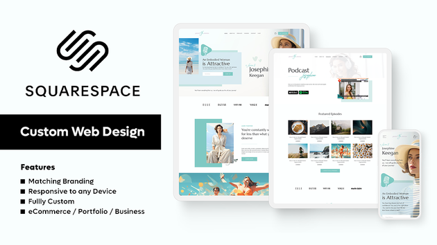 I will design and create custom SquareSpace website by ChathKay