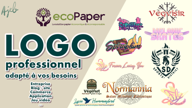 Je vais réaliser votre logo professionnel adapté à vos besoins par Ajeb