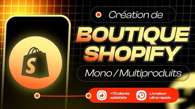 Je vais créer votre boutique shopify mono/multi produits par Ishola_web