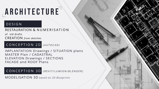 I will create 2D/3D technical and architectural blueprints on AutoCAD ...