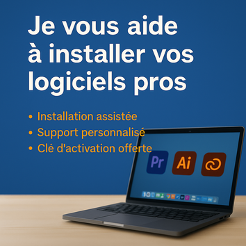 Je vais vous aider à installer et configurer activer vos logiciels ...