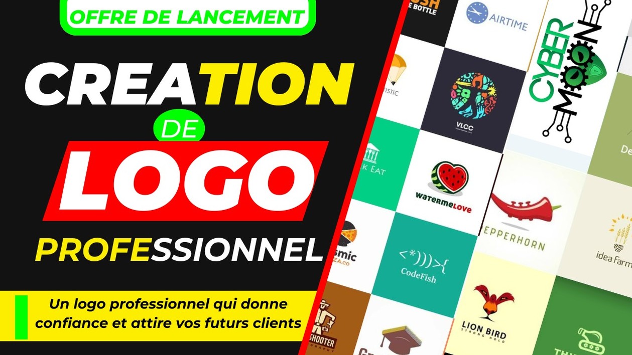 Je vais créér votre logo professionnel par CyberMoon