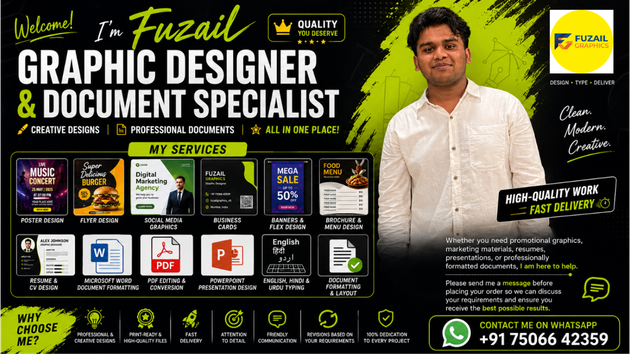 I will design posters flyers social media graphics document formatting ...