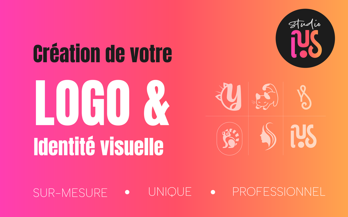Je vais créer votre logo et identité de marque sur-mesure par studiolys