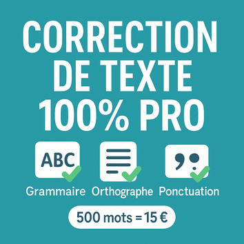 Je vais corriger votre texte en français sans faute (orthographe ...