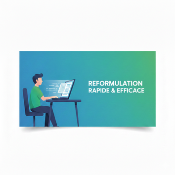 Je vais reformuler et simplifier vos textes pour les rendre clairs et ...