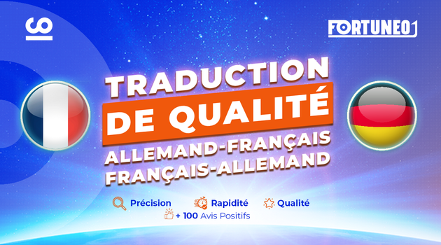 Je vais faire une traduction de qualité allemand-français ou français ...