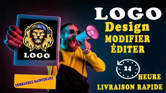 Je vais faire la modification de votre logo en 24H par Saloumdesign